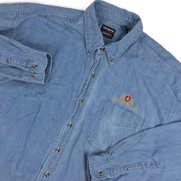 Donald J. Trump | Shirts | Vintage Donald Trump Plaza Denim Style Shirt ...